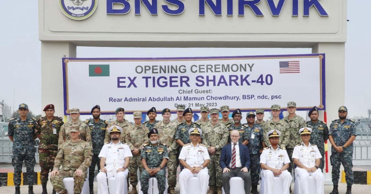বাংলাদেশ ও যুক্তরাষ্ট্র নৌবাহিনীর যৌথ প্রশিক্ষণ মহড়ার উদ্বোধন
